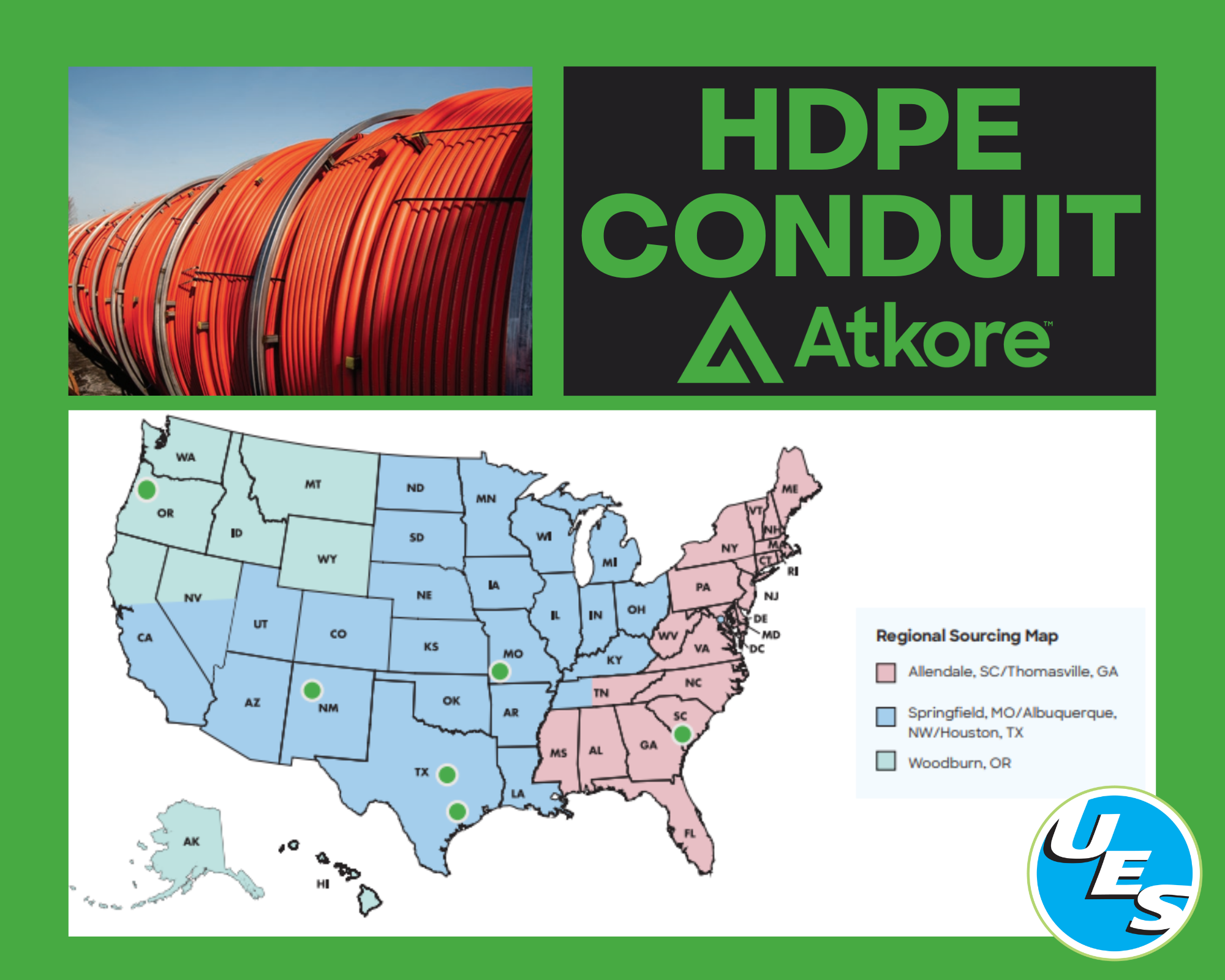 UES Represents The Atkore HDPE Product Line In All Of Our Markets ...